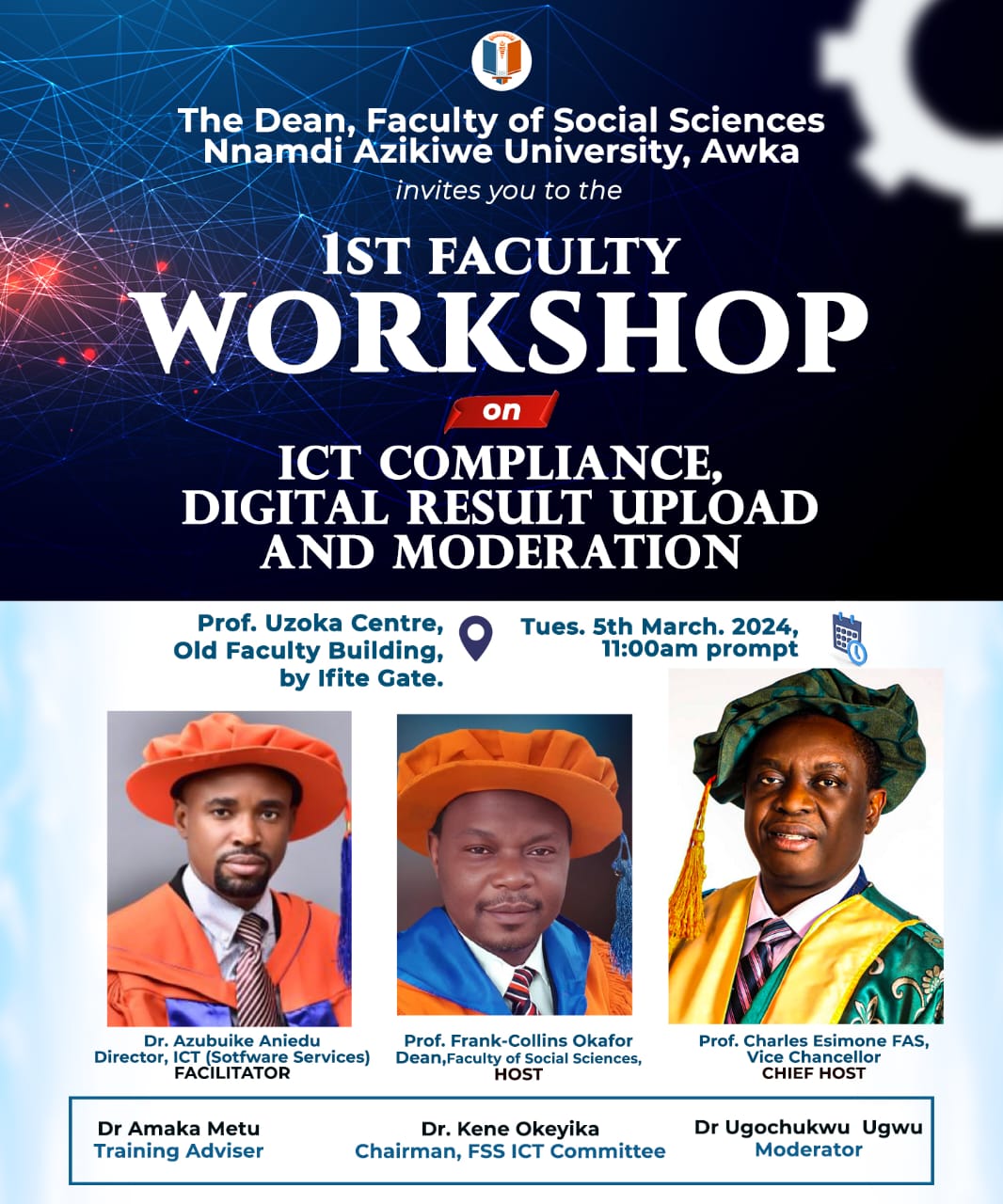 1st Faculty Workshop on ICT Compliance, Digital Result Upload and ...